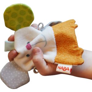 HABA Crackly Mouse Machine Washable Sensory Crinkle Cloth Baby Toy