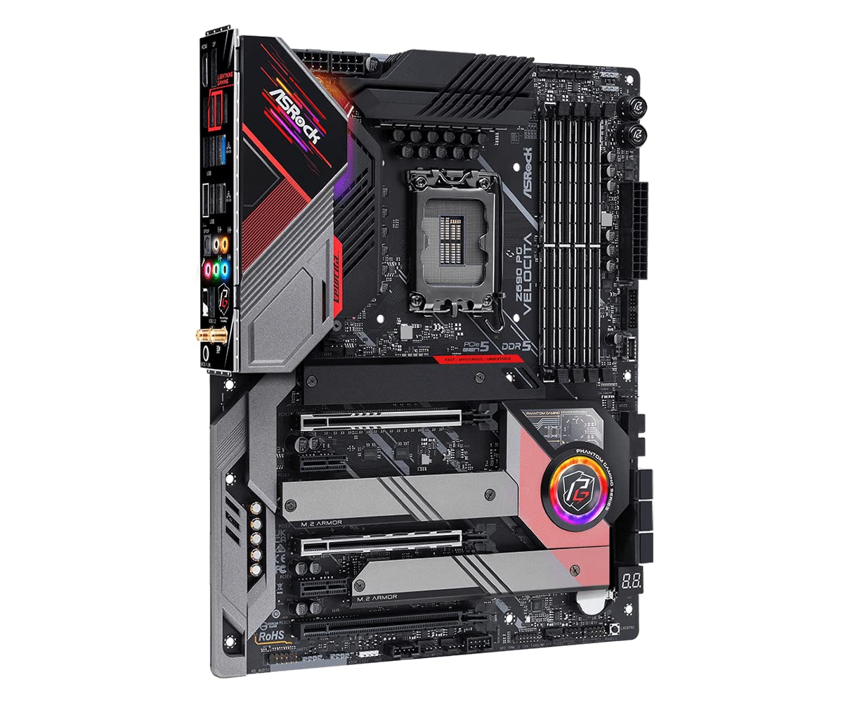 ASROCK Z690 PG Velocita Socket LGA1700/ Intel Z690/ DDR5/ SATA3&USB3.2/ M.2/ WiFi/ATX Motherboard