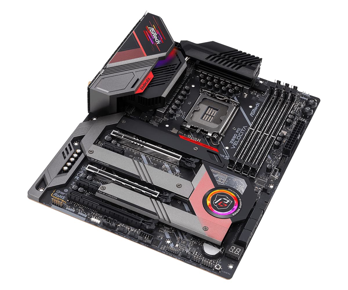 ASROCK Z690 PG Velocita Socket LGA1700/ Intel Z690/ DDR5/ SATA3&USB3.2/ M.2/ WiFi/ATX Motherboard