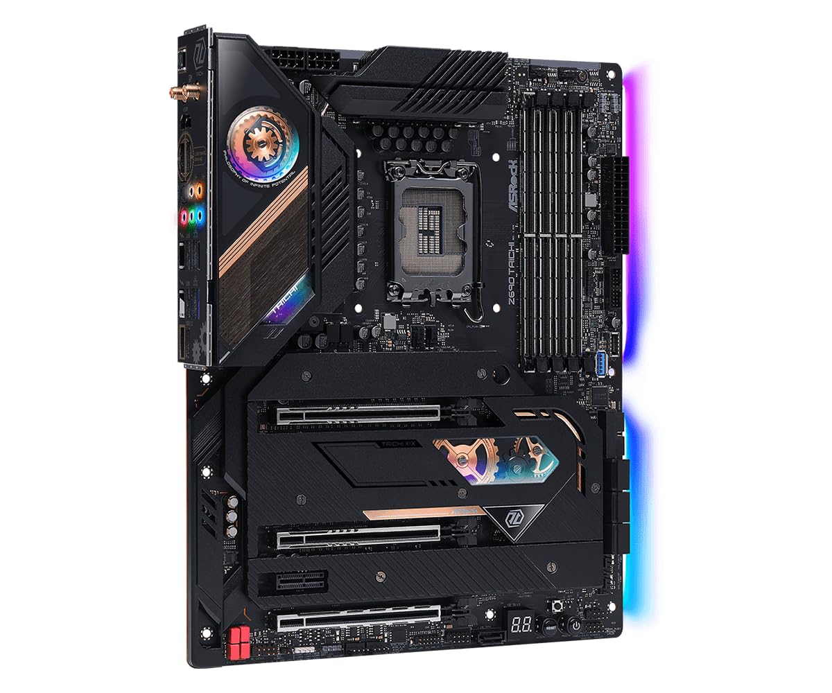 ASROCK Z690 Taichi Socket LGA1700/ Intel Z690/ DDR5/ AMD Crossfire/ SATA3&USB3.2/ M.2/ WiFi/ATX Motherboard