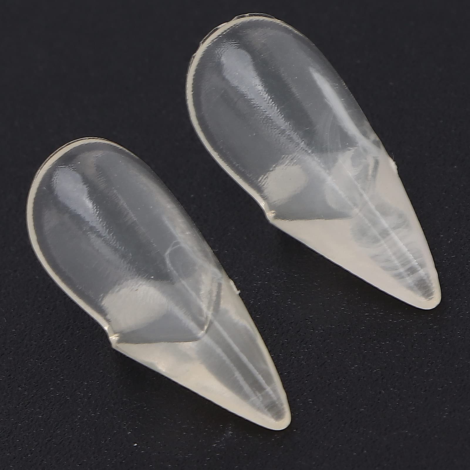 Teeth, Cosplay Dentures Prop Transparent 10pcs Lifelike for Halloween Parties for Werewolves(19MM)