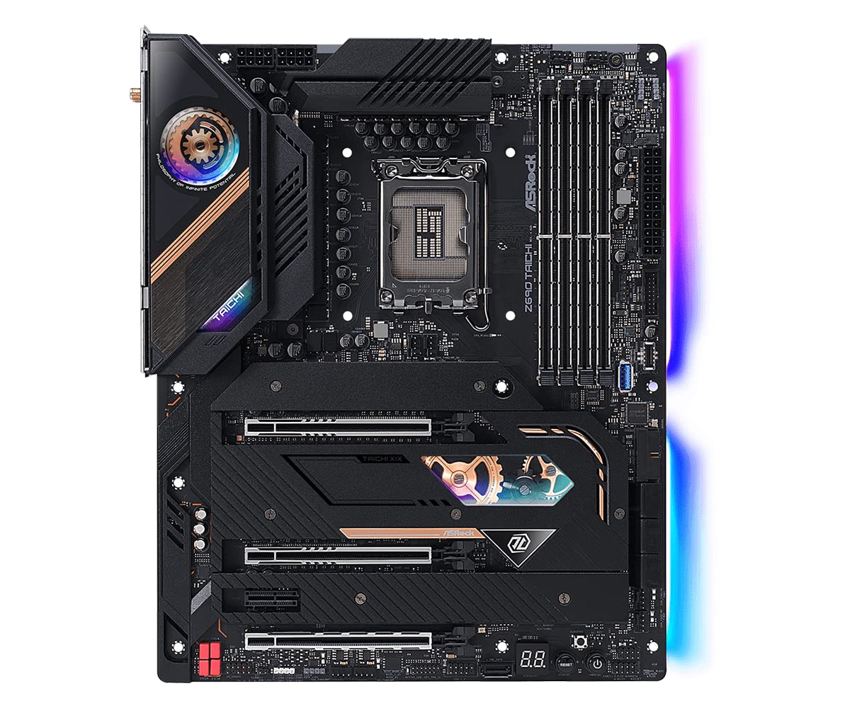 ASROCK Z690 Taichi Socket LGA1700/ Intel Z690/ DDR5/ AMD Crossfire/ SATA3&USB3.2/ M.2/ WiFi/ATX Motherboard