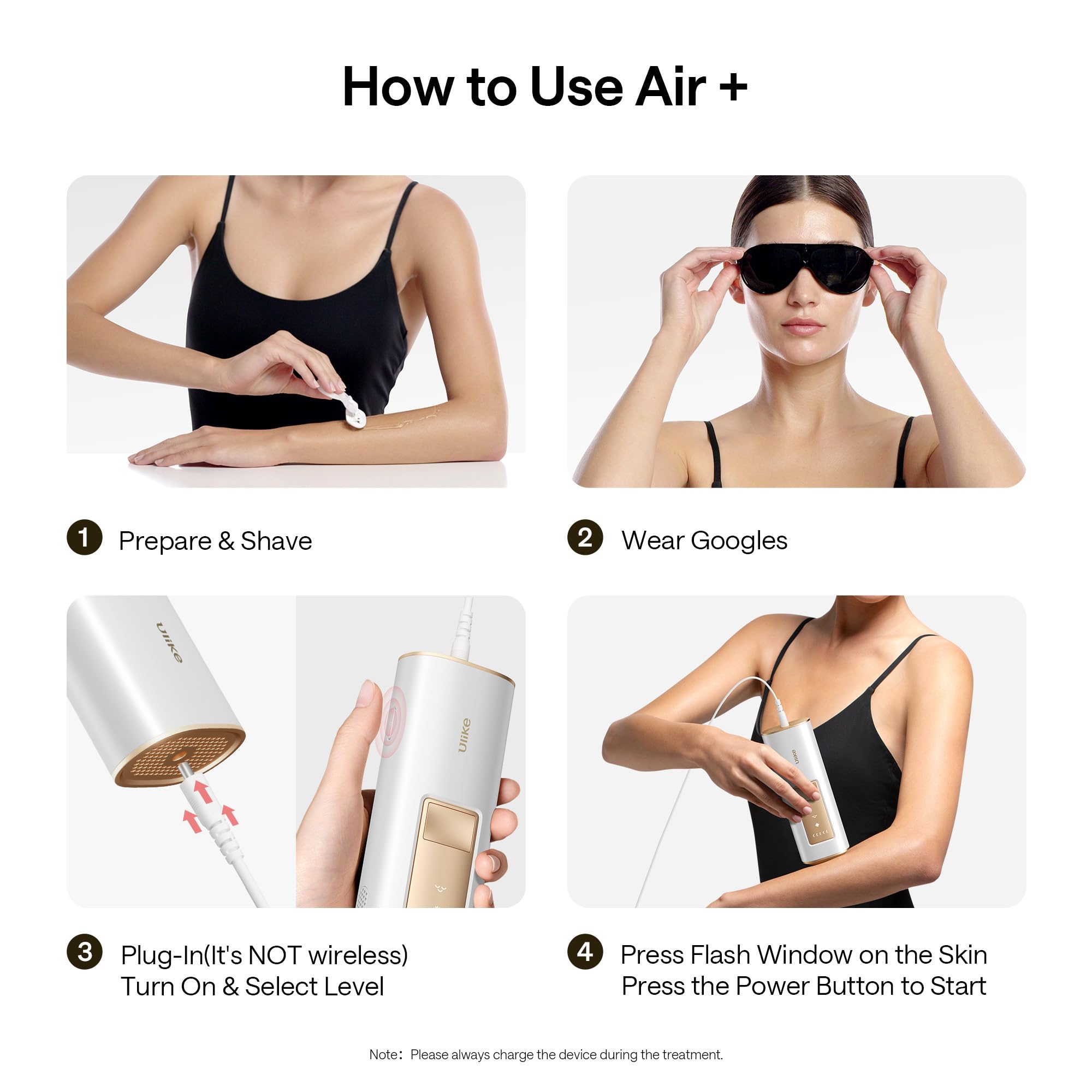 Ulike Laser Hair Removal for Women and Men, Air Ice-Cooling Nearly Painless IPL Hair Removal for Salon-Level Result at Home, Safe and Long-Lasting Hair Reduction for Body, Face & Bikini