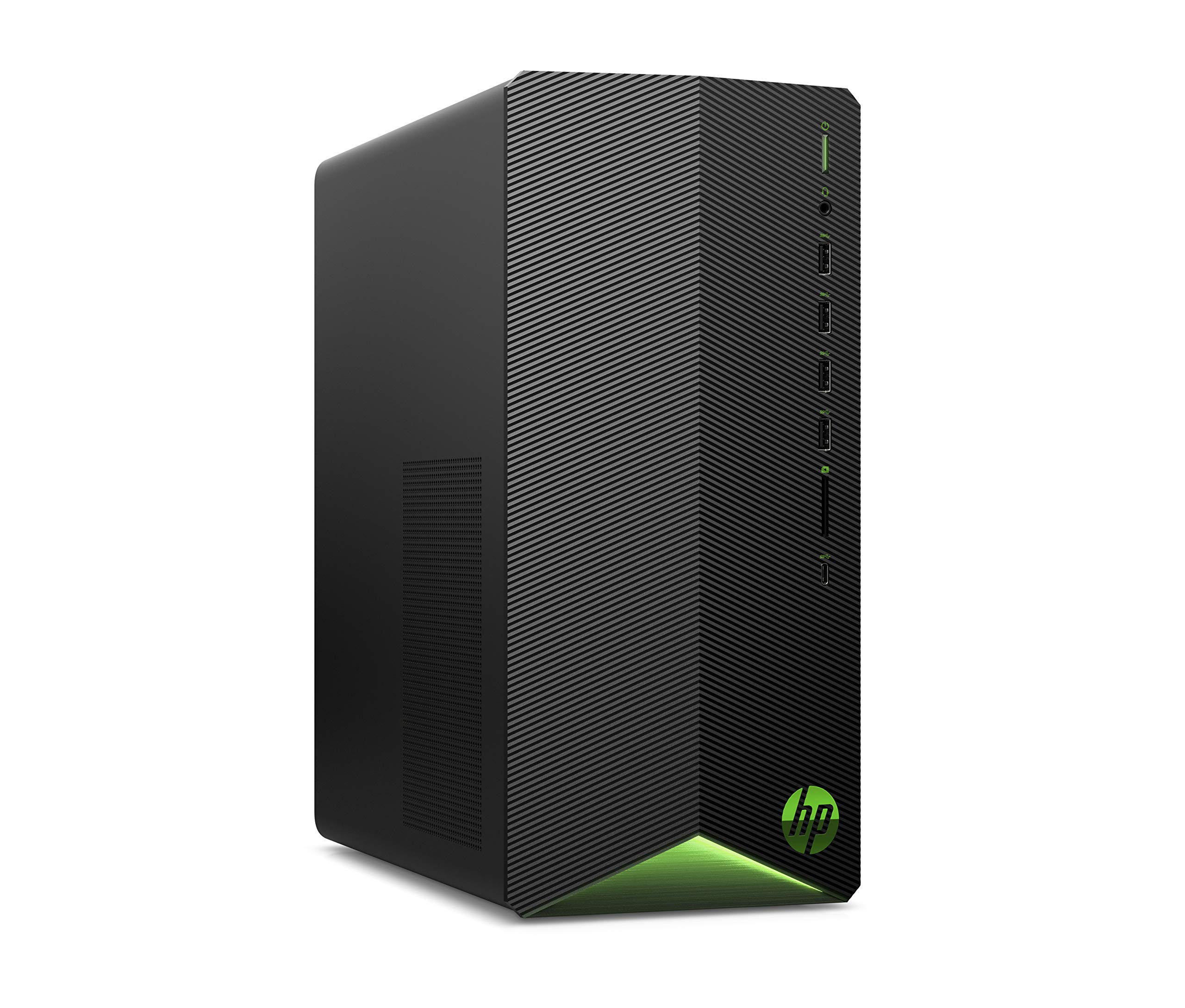 HP Pavilion Gaming Desktop, 10th Generation Intel Core i5-10400F Processor, NVIDIA GeForce RTX 3060 Graphics, 8 GB RAM, 512 GB SSD, Windows 11 Home (TG01-1161, Shadow Black)