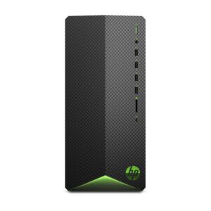 HP Pavilion Gaming Desktop, 10th Generation Intel Core i5-10400F Processor, NVIDIA GeForce RTX 3060 Graphics, 8 GB RAM, 512 GB SSD, Windows 11 Home (TG01-1161, Shadow Black)