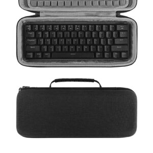 Geekria 60% Compact Keyboard Case, Hard Shell Travel Carrying Bag for 61 Keys Computer Mechanical Keyboard, Compatible with Logitech G PRO X 60, Razer Huntsman Mini 60%, RK Royal KLUDGE RK61