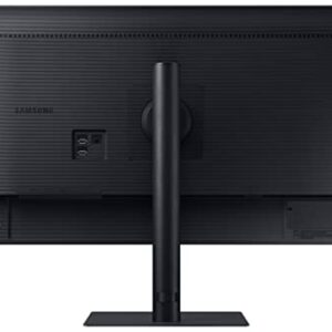 Samsung TU87F Series 32-Inch Viewfinity 4K UHD Pro Monitor, VA Panel, 60Hz, 5ms, HDR10, sRGB, HDMI, Dual 4K Display, Fully Adjustable Stand, Eye Saver Mode (LF32TU874VNXGO) Dark Blue Gray