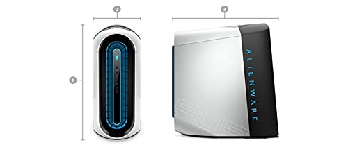 Dell Alienware Aurora R12 Desktop | Core i9-11900F - 1TB SSD Hard Drive - 64GB RAM - Nvidia GeForce RTX 3080 | 8 cores @ 5.2 GHz - 10GB GDDR6X Win 10 Pro White (Renewed)