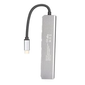 7in1 Type C Hub, Dual Display Mode 7 in 1 Type C Adapter for MacBooks for Laptops