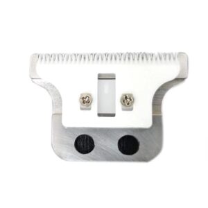 Adjustable 2 Hole Double Wide Trimmer Replacement Blade for Wahl Detailer #8290 5 Star Razor Edger #8051 G-Whiz #8986 Sterling Definitions #8085(Ceramic + Sliver Blade)