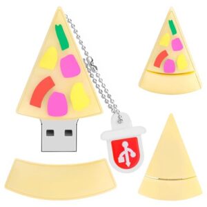 32gb usb flash drive pizza-shaped, borlterclamp novelty usb drive thumb drive memory stick for external data storage