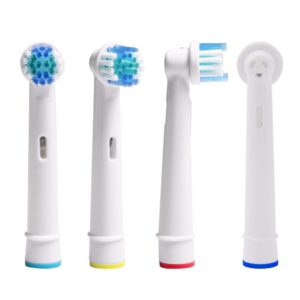 replacement brush heads compatible with oral-b braun professional electric toothbrush heads fits for oral-b braun pro 1000/9600/500/2000/3000/7000/8000/professional care/3d& more, white, medium