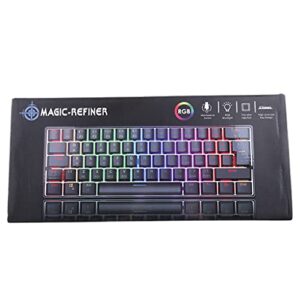 Mini 60% Mechanical Gaming Keyboard 61 Keys RGB Backlit Wired PBT Keyboard Cap Mechanical Gaming Keyboard Gaming Keyboard keyboard Mini 60% Mechanical Gaming Keyboard 61 Keys RGB Backlit Wired PBT Cap