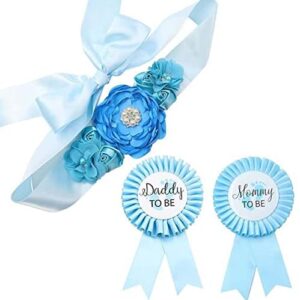 happyland baby shower decorations set mommy to be daddy to be corsage baby shower mommy sash pregnancy maternity sash to be sash keepsake