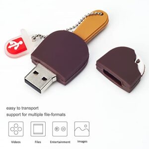 64GB USB Flash Drive Chocolate Popsicle Shaped, BorlterClamp Novelty USB Drive Thumb Drive Memory Stick for External Data Storage