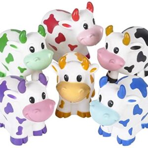 12 Pack- Rubber Water Squirting Toys (12 Cow Toys)