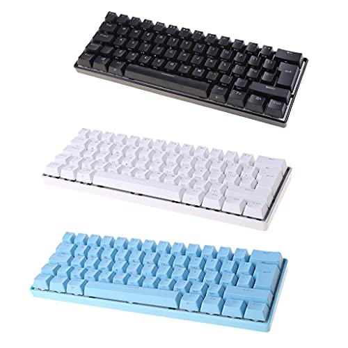 Mini 60% Mechanical Gaming Keyboard 61 Keys RGB Backlit Wired PBT Keyboard Cap Mechanical Gaming Keyboard Gaming Keyboard keyboard Mini 60% Mechanical Gaming Keyboard 61 Keys RGB Backlit Wired PBT Cap