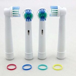 Replacement Brush Heads Compatible with Oral-B Braun Professional Electric Toothbrush Heads Fits for Oral-B Braun Pro 1000/9600/500/2000/3000/7000/8000/Professional Care/3D& More, White, Medium