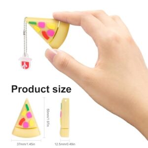 32GB USB Flash Drive Pizza-Shaped, BorlterClamp Novelty USB Drive Thumb Drive Memory Stick for External Data Storage