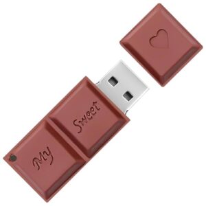 64gb usb flash drive chocolate-shaped, borlterclamp novelty usb drive thumb drive memory stick for external data storage