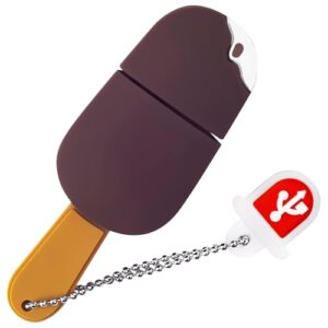 64gb usb flash drive chocolate popsicle shaped, borlterclamp novelty usb drive thumb drive memory stick for external data storage