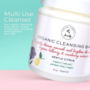 Natural Organic Hydrating Cream Cleanser | Gentle and Nourishing Organic Facial Cleanser for Women | Gently Removes Dirt and Impurities