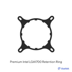 Premium Intel LGA1700 Retention Kit for Asetek-Based Liquid Coolers – Kit with Premium Finish Plus Easy Installation