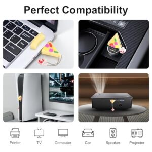 32GB USB Flash Drive Pizza-Shaped, BorlterClamp Novelty USB Drive Thumb Drive Memory Stick for External Data Storage