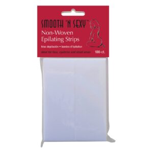 smooth ’n sexy premium non-woven face epilating strips - 1.5’' x 4'' 100-ct.