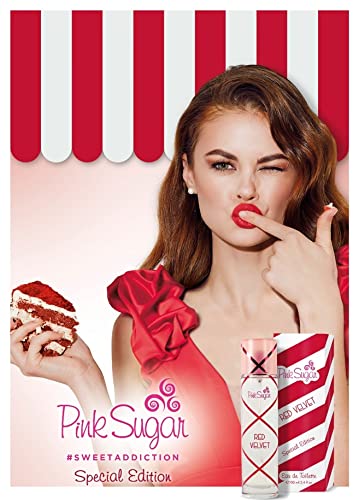 Pink Sugar Red Velvet Eau de Toilette Spray (Special Edition) Women 3.4 oz