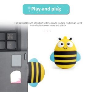 32GB USB Flash Drive Bee-Shaped, BorlterClamp Cute USB Drive Thumb Drive Memory Stick for External Data Storage