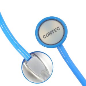 SC12 Light Blue Stethoscope/Zinc Alloy Matte/Homecare/Hospital/Nurse/Doctor