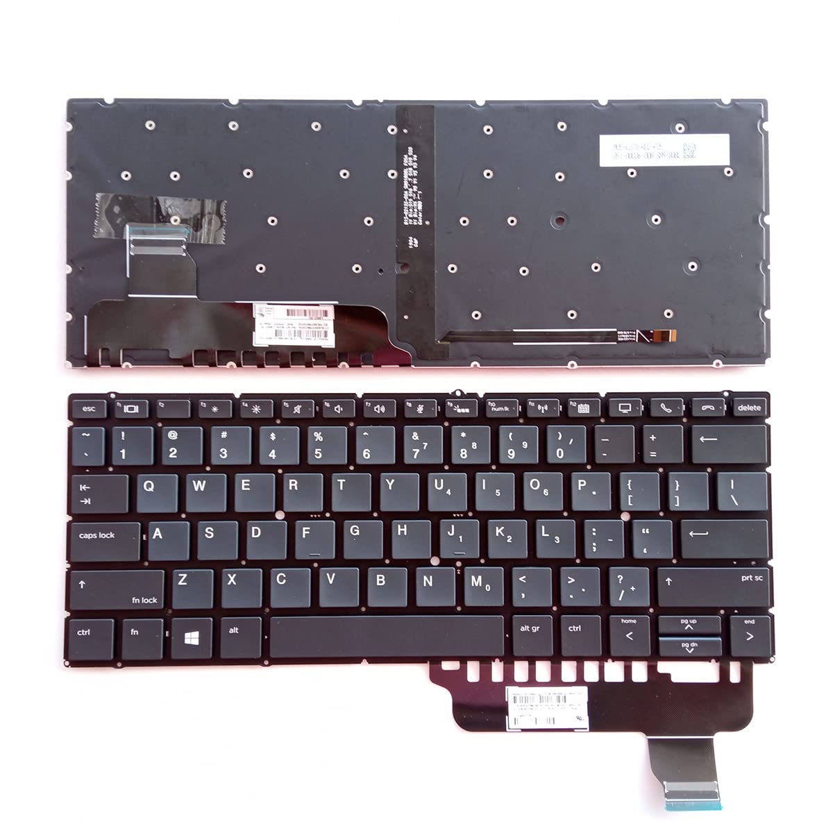 Laptop Replacement US Layout with Backlit Keyboard for HP EliteBook x360 830 G5 X360 830 G6 L40527-B31 No Frame