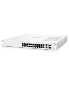 aruba instant on 1960 24-port gb smart-managed layer 2+ ethernet switch with poe | 24x 1g, 2x 10gbase-t + 2x sfp+ uplink ports | 20x cl4 + 8x cl6 poe (370w) | stackable | us cord (jl807a#aba)