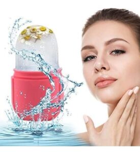 ice for face, ice face roller, ice roller for face and eye, reusable beauty ice facial roller for face skin care silicone ice stick face ice mould icing tool, gifts for her