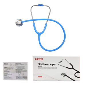 SC12 Light Blue Stethoscope/Zinc Alloy Matte/Homecare/Hospital/Nurse/Doctor