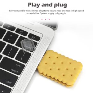 64GB USB Flash Drive Cookie-Shaped, BorlterClamp Novelty USB Drive Thumb Drive Memory Stick for External Data Storage