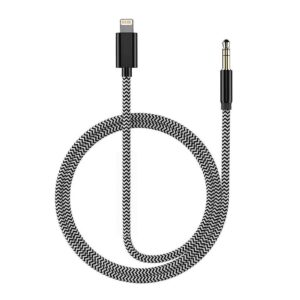 esbeecables aux cord for iphone, 3.3ft [mfi certified] lightning to 3.5mm aux audio stereo cable for iphone 14/13/ 12/11/ xs/xr/x 8 7/ ipad/ipod to headphone, speaker, home/car stereo, support ios 16