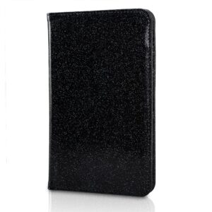 glitter server book for waitress,restaurant server book for waiter,guest check serving book with pen holder for waiter server wallet(5x8 black)