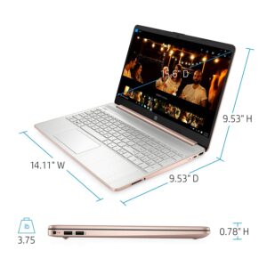 HP Pavilion Laptop (2021 Latest Model), AMD Athlon 3050U Processor, 16GB RAM, 256GB SSD, Long Battery Life, Webcam, HDMI, Bluetooth, WiFi, Gold, Win 10 (Renewed)