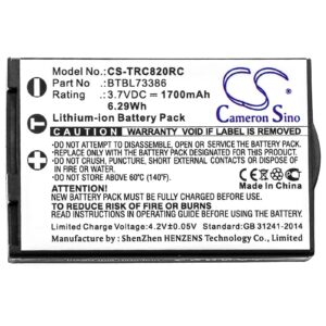 FITHOOD Battery Replacement for URC TRC-1080 MXHP-R700 TRC-820 MXHP-R500 RM-2 R100 BTBL73386 (1700mAh/3.7V)