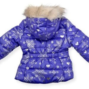 Arctic Quest Little Girls Bib Snow Pants and Ski Jacket Water-Resistant Snowsuit For Kids Winter Jacket For Girls, Lavender, 3T