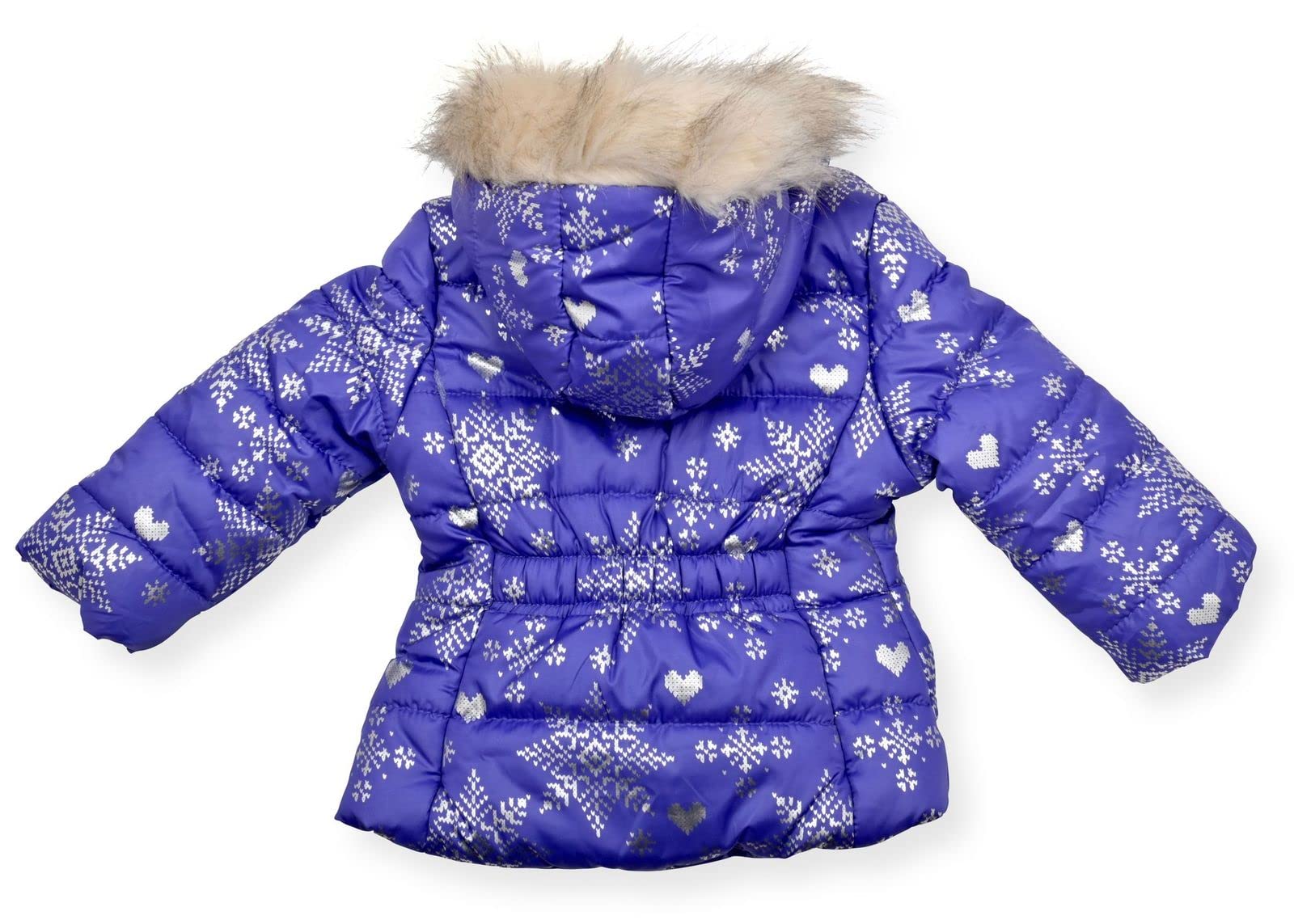 Arctic Quest Little Girls Bib Snow Pants and Ski Jacket Water-Resistant Snowsuit For Kids Winter Jacket For Girls, Lavender, 3T