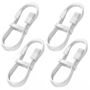 [ apple mfi certified ] iphone charger 3ft,4pack lightning cable 3foot,fast apple charging cable cord for iphone 13/12/11 pro/11/xs max/xr/8/7/6s/6/5s/se ipad/air original