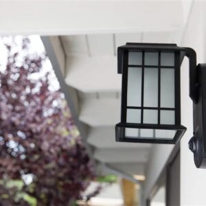 KUNA Craftsman Camera Porch Light - Outdoor Light with Video Camera, iOS/Android App Controlled, Push Notifications, Security & Alarm