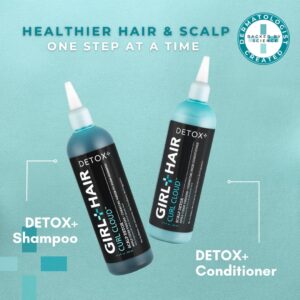 GIRL+HAIR DETOX - Apple Cider Vinegar + Charcoal Conditioner (10.1 fl oz) – Moisturize Dry Hair & Scalp, Boost Shine, Remove Oil, Reduce Itch & Flakes – No Silicones, Parabens, Sulfates or Fragrance