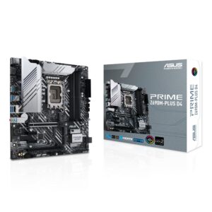 asus prime z690m-plus d4 lga 1700(intel 12th gen) microatx motherboard (pcie 5.0,ddr4,10+1 power stages,3x m.2,1gb lan,usb 3.2 gen 2x2 type-c,front usb 3.2 gen 1 type-c connector,thunderbolt 4)