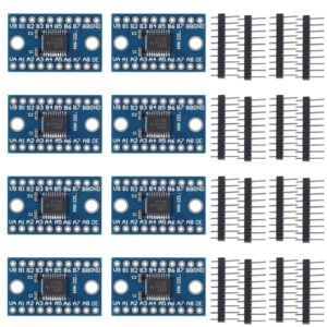 aediko 8pcs txs0108e logic level module 8 channel bi-directional high-speed full duplex shifter 3.3v 5v module