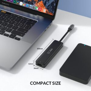 USB-C HUB 4K 60Hz, iDsonix USB-C Multiport Adapter with 4K HDMI, USB 3.0 5Gbps Data Transfer Port for MacBook Pro/Air M1 2020, iPad Pro 2021, iPad Mini 6, Surface Pro and More