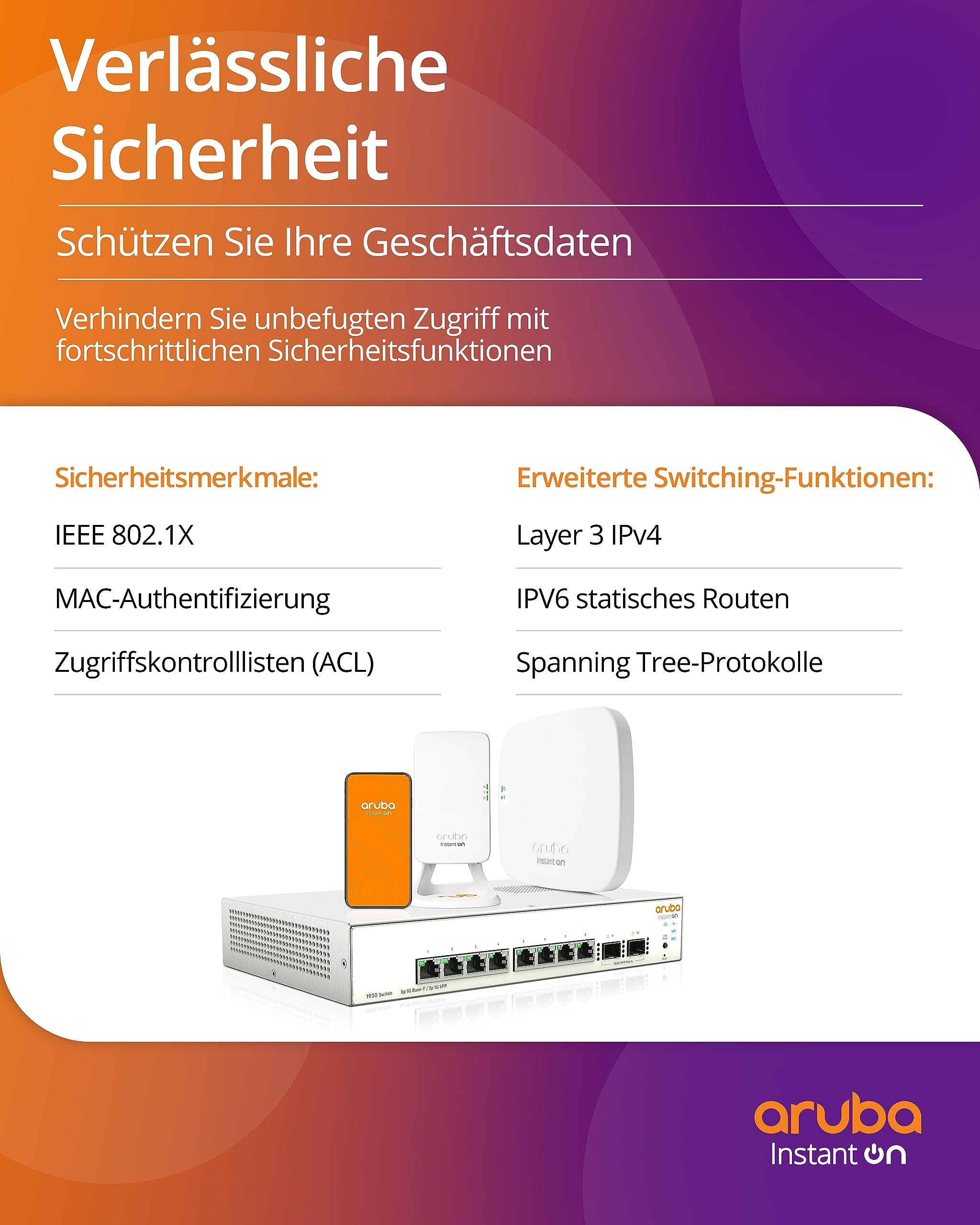 Aruba Instant On 1960 24-Port Gb Smart-Managed Layer 2+ Ethernet Switch with PoE | 24x 1G, 2X 10GBase-T + 2X SFP+ Uplink Ports | 20x CL4 + 8X CL6 PoE (370W) | Stackable | US Cord (JL807A#ABA)